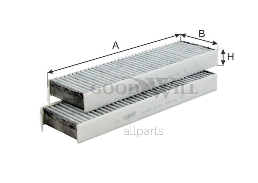 GOODWILL AG2962KCFC Фильтр салона угольный