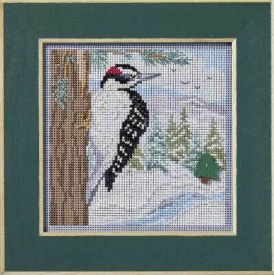 Набор для вышивания "Рождественский дятел" / Winter Woodpecker, Mill Hill