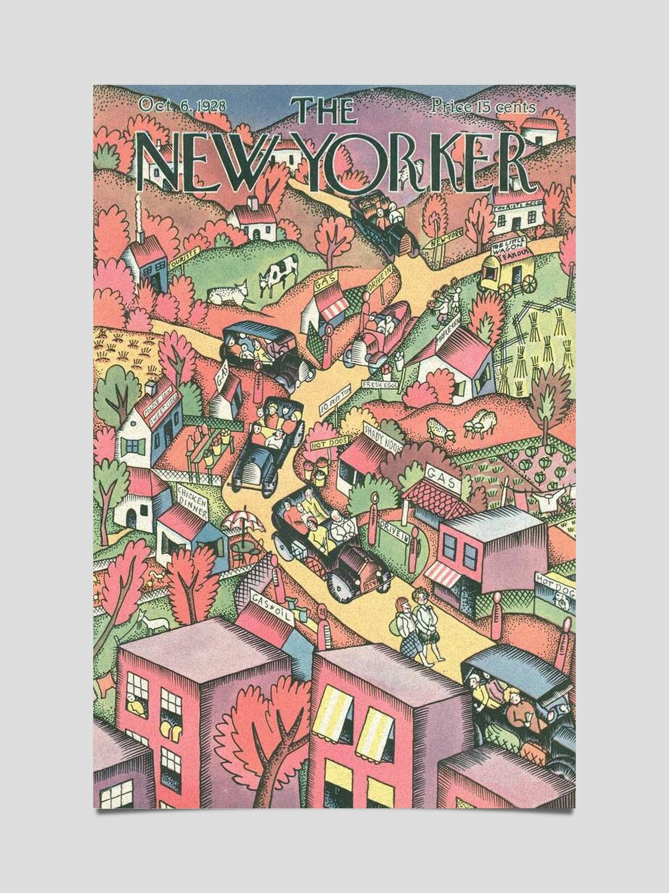 Постер по обложе The New Yorker 06.10.1928, размер 40 на 60 см. - Poster4me