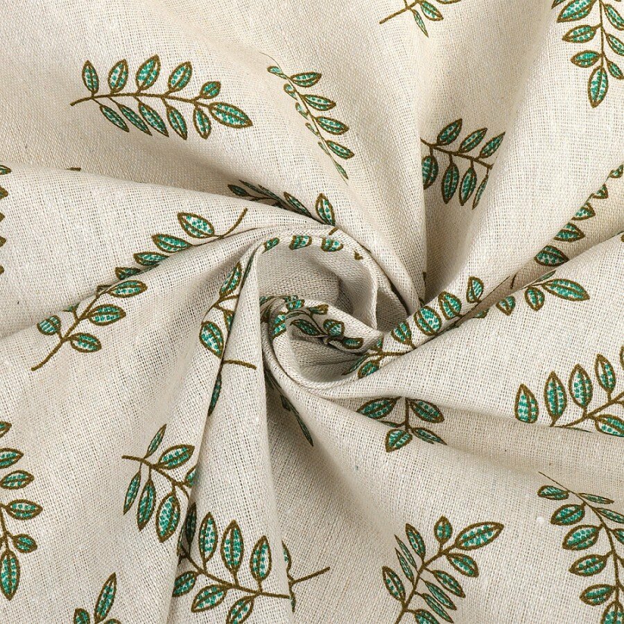 Ткань Лен, TBY. DJ.68, 140г/м², 30% лен 70% хлопок, шир.150см, уп.3м