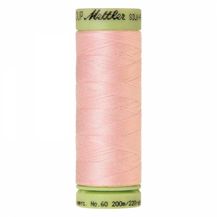 Нить для машинного квилтинга SILK-FINISH COTTON 60, 200 м 0085 Parfait Pink