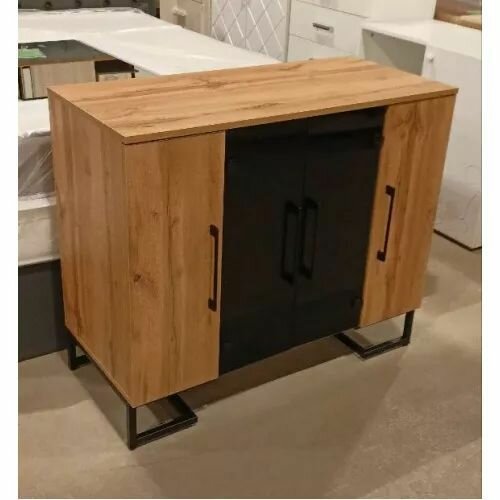 Комод лофт 100х85х45 Дуб Вотан ширина 100 см ЛДСП в гостиную в спальню с полками в прихожую