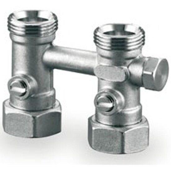 Узел нижнего подключения Te-sa прямой 3/4" с байпасом