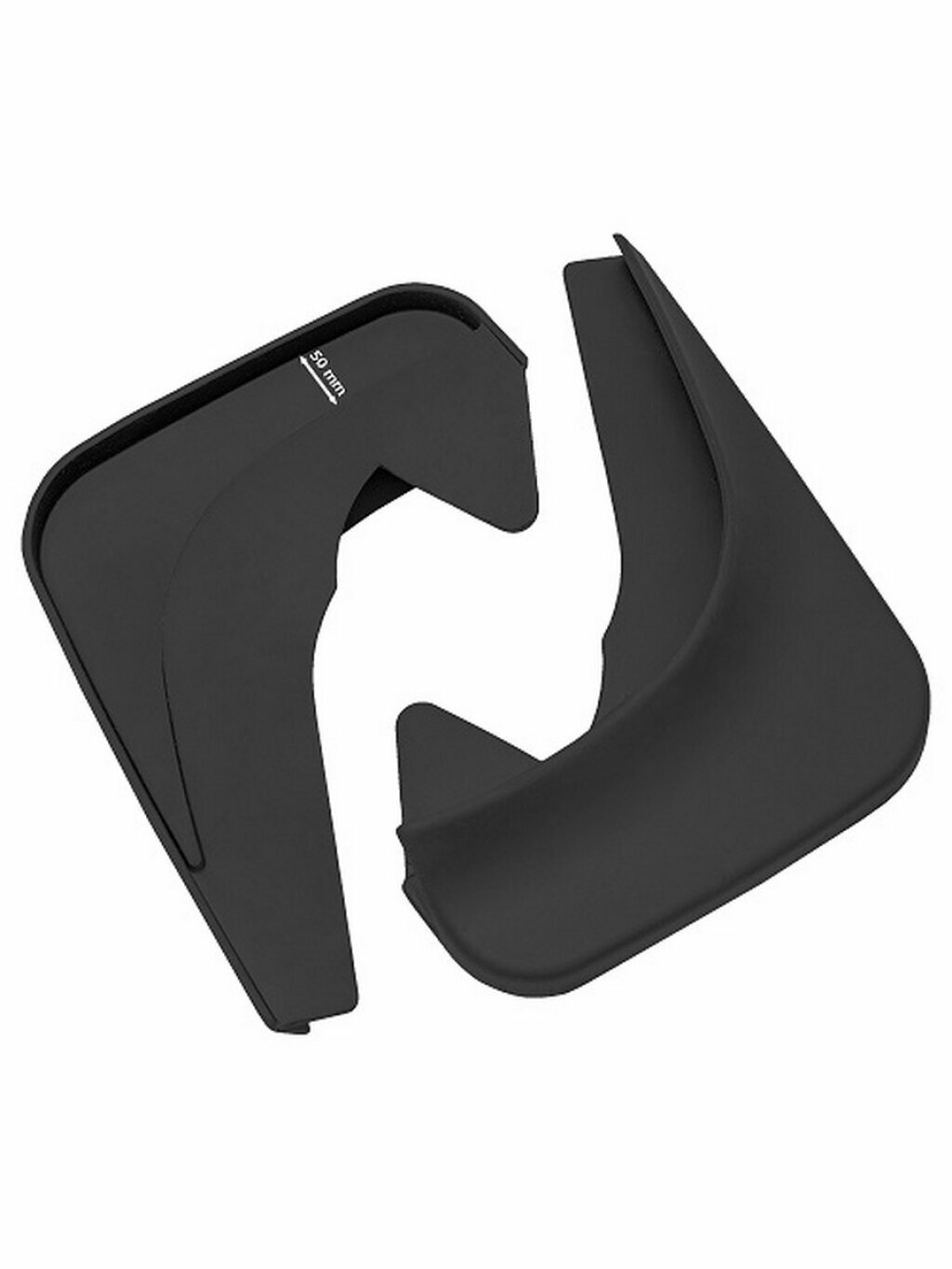 Брызговики передние универсальные "REZKON" (резиновые) (2 шт.)