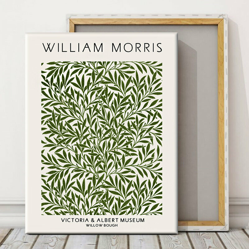 Картина на холсте 40х50 см "Моррис, ивовый сук", на стену для интерьера