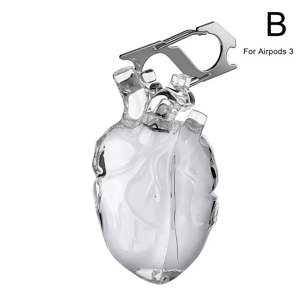 Жидкий силиконовый чехол для AirPods Pro/Pro2/3 в форме сердца B