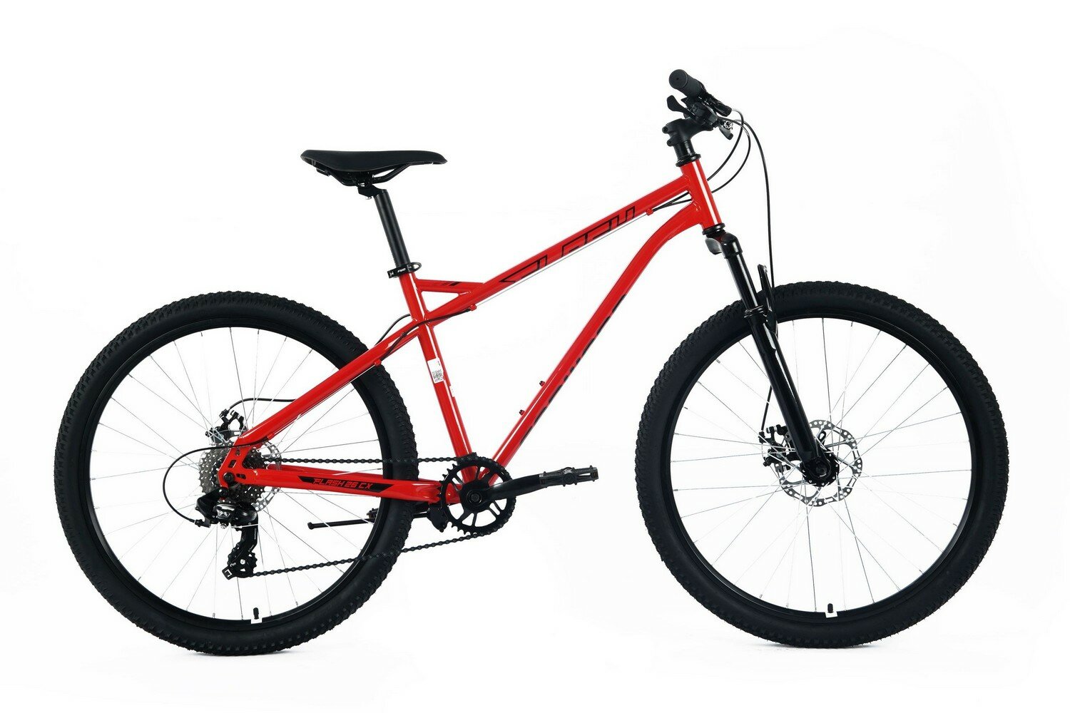 Велосипед FORWARD Flash CX 8ск. 26" 2025 (требует финальной сборки), Цвет красный-черный, Размер 19"