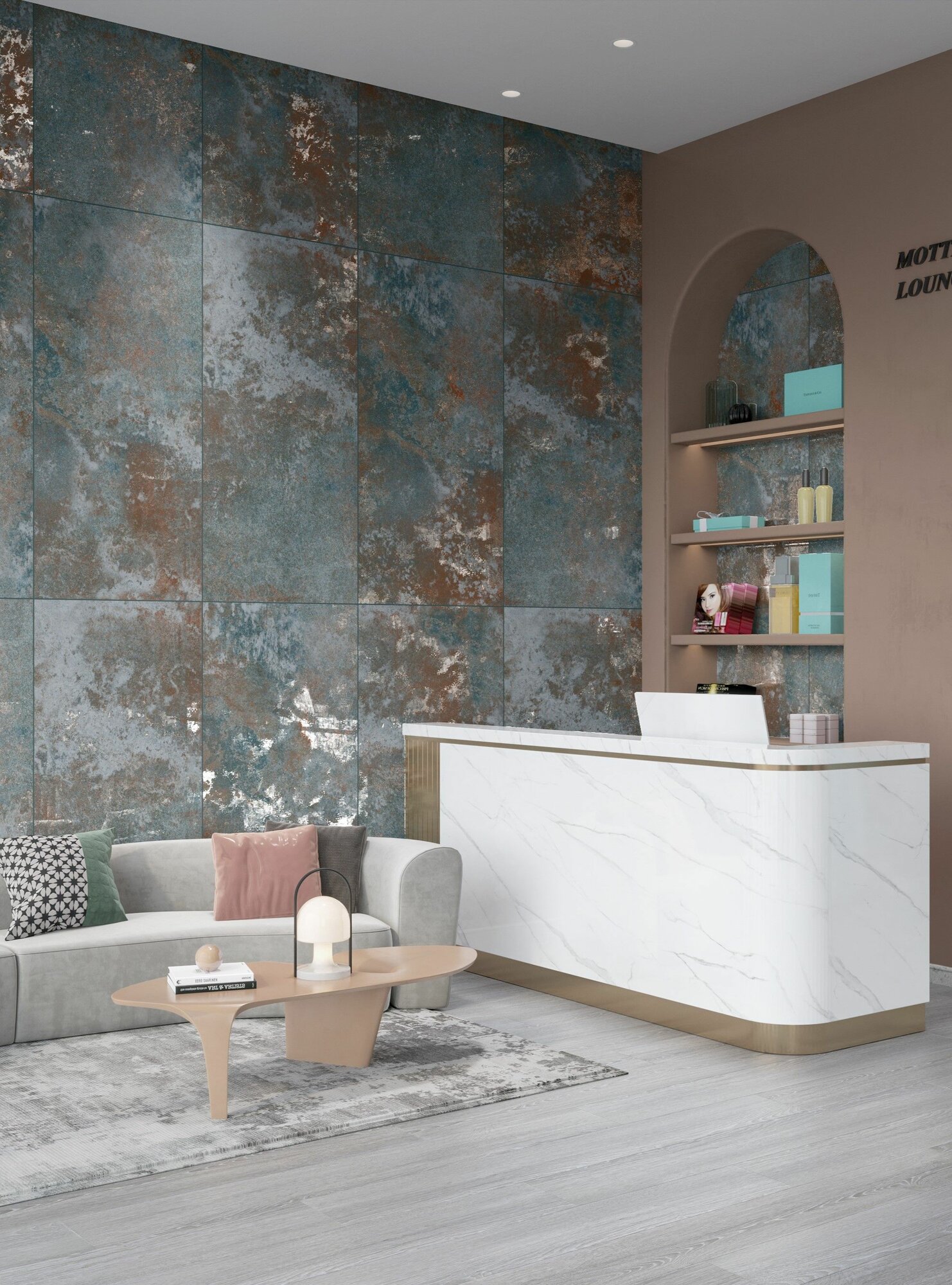 Керамогранит ENNFACE 60 х 120 см, Oxido Chromium, металлик, 1,44 м2 в упаковке (2 шт.)