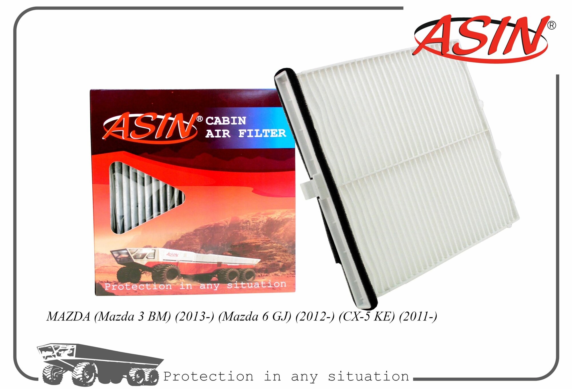 Фильтр салонный для Мазда 3, 6 ASIN. FC2756 ASIN