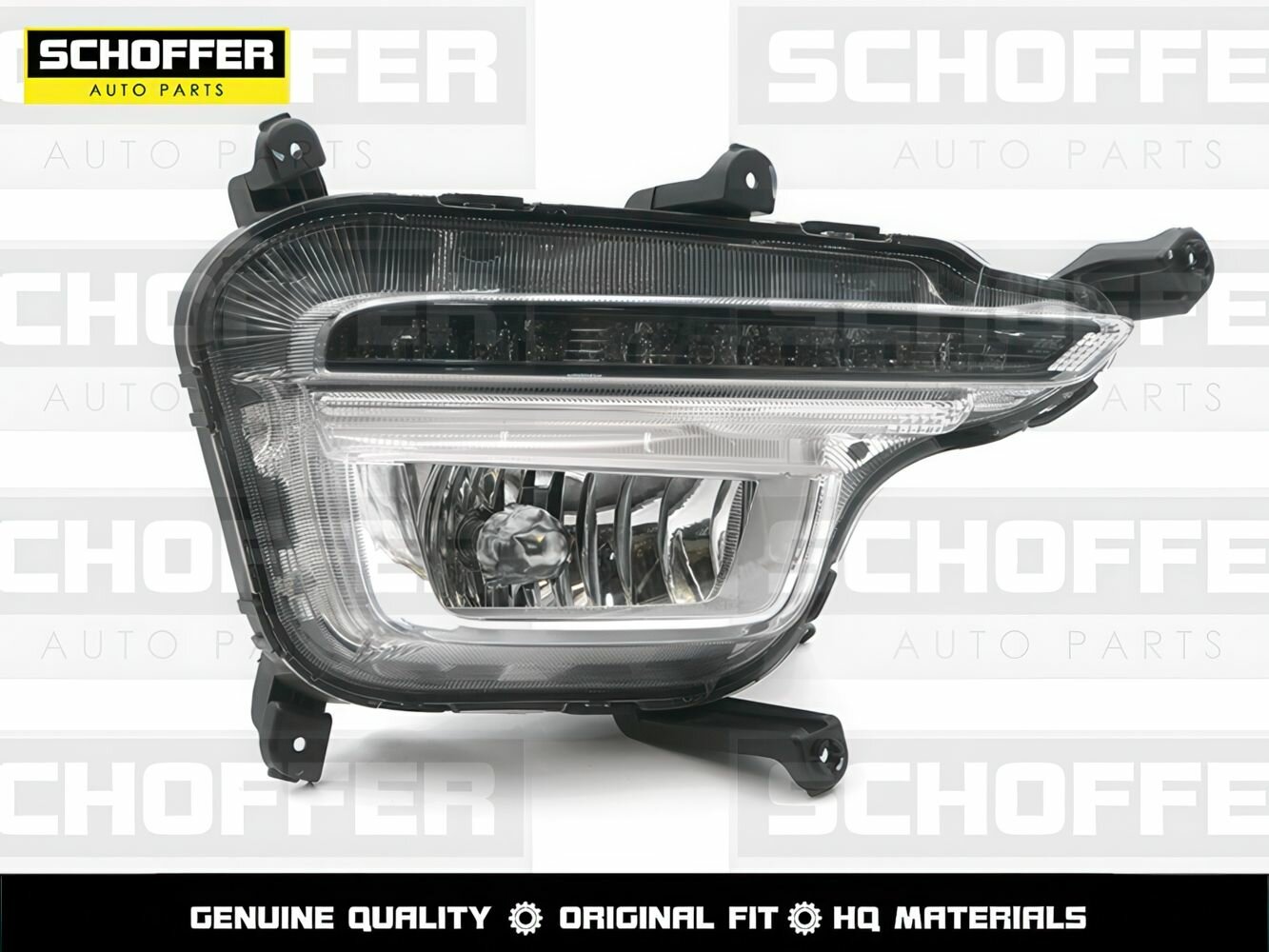 Фара ПТФ правая с LED, для КИА Рио 2015-2017 KIA Rio 2015-2017, артикул SHF-11069, производителя SCHOFFER
