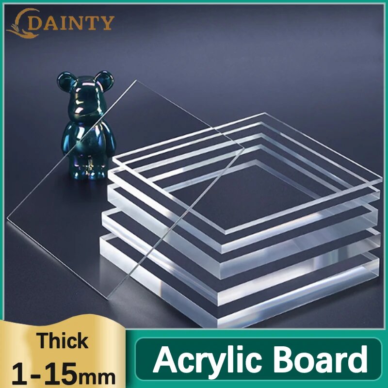 Акриловая прозрачная доска 1-15 мм 1Pc-Transparent, 50x100x2mm