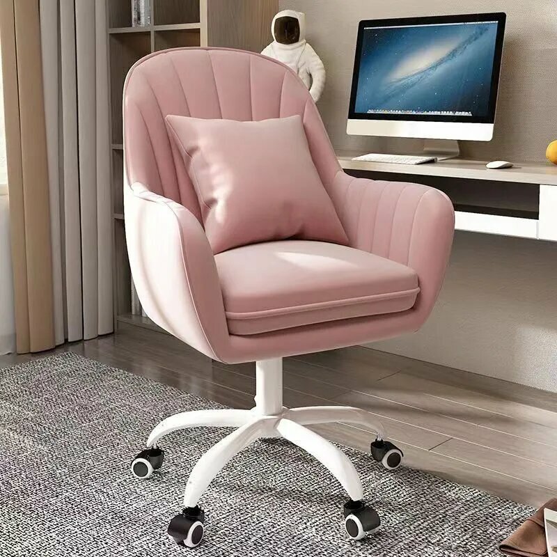 Офисное кресло Офисное кресло; кресло для макияжа в спальне для девочек; компьютерное кресло, розовый