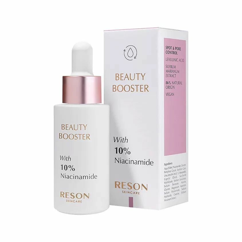 RESON Сыворотка с 10% Ниацинамида Beauty Booster With 10% Niacinamide, 20 мл
