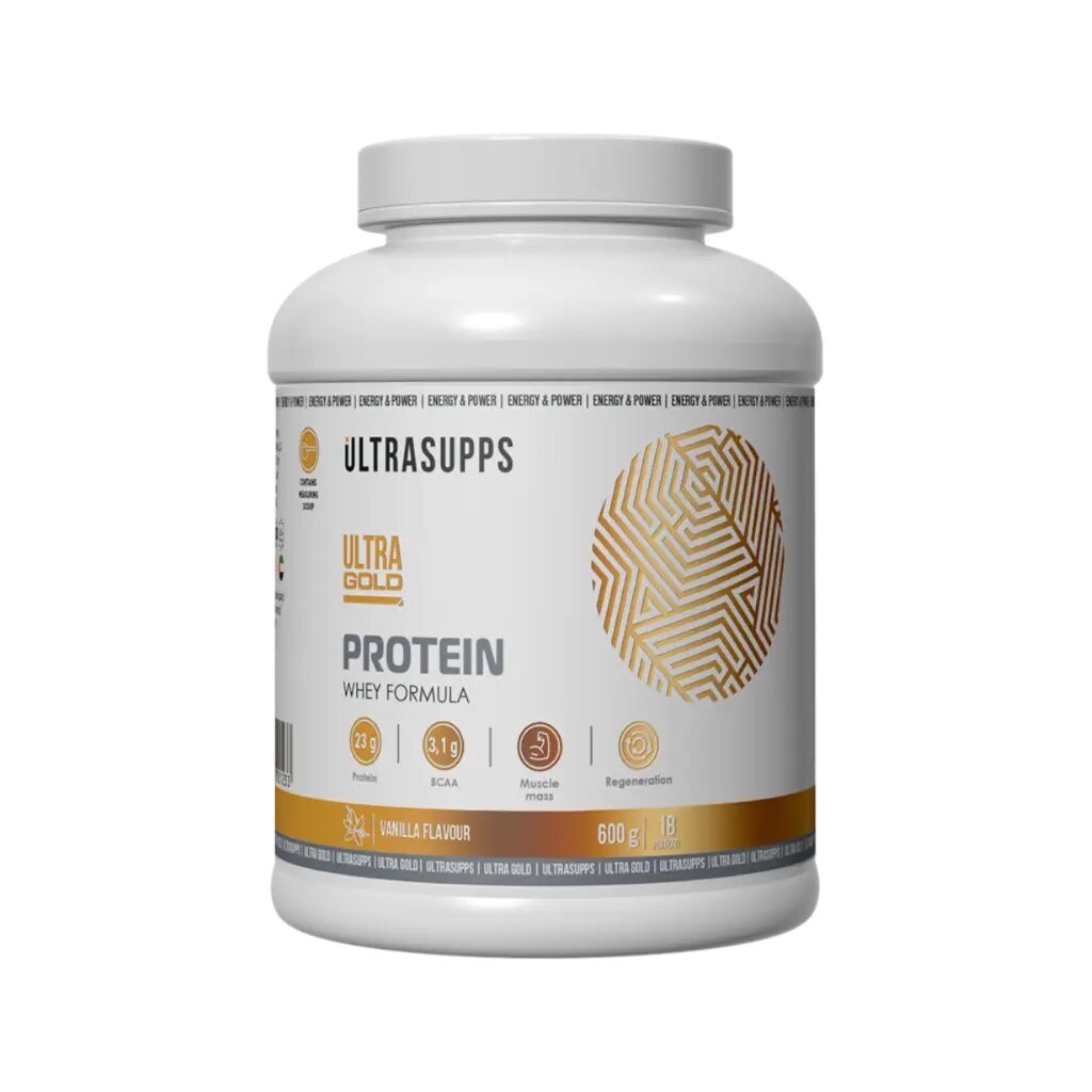 Ультрасаппс Ультра Голд Протеин / Ultrasupps Ultra Gold Protein Vanilla порошок со вкусом ванили массой 600 г 1 шт
