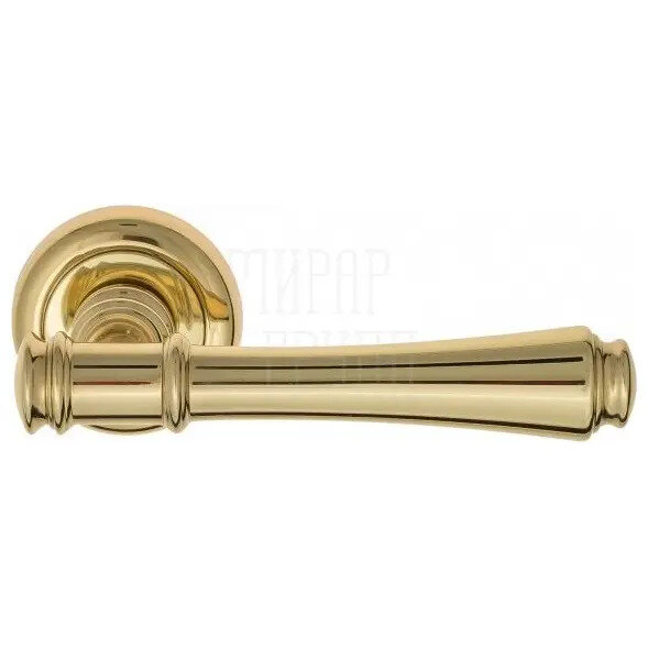 Дверная ручка на круглом основании Fratelli Cattini "PICCO" D1 полированная латунь