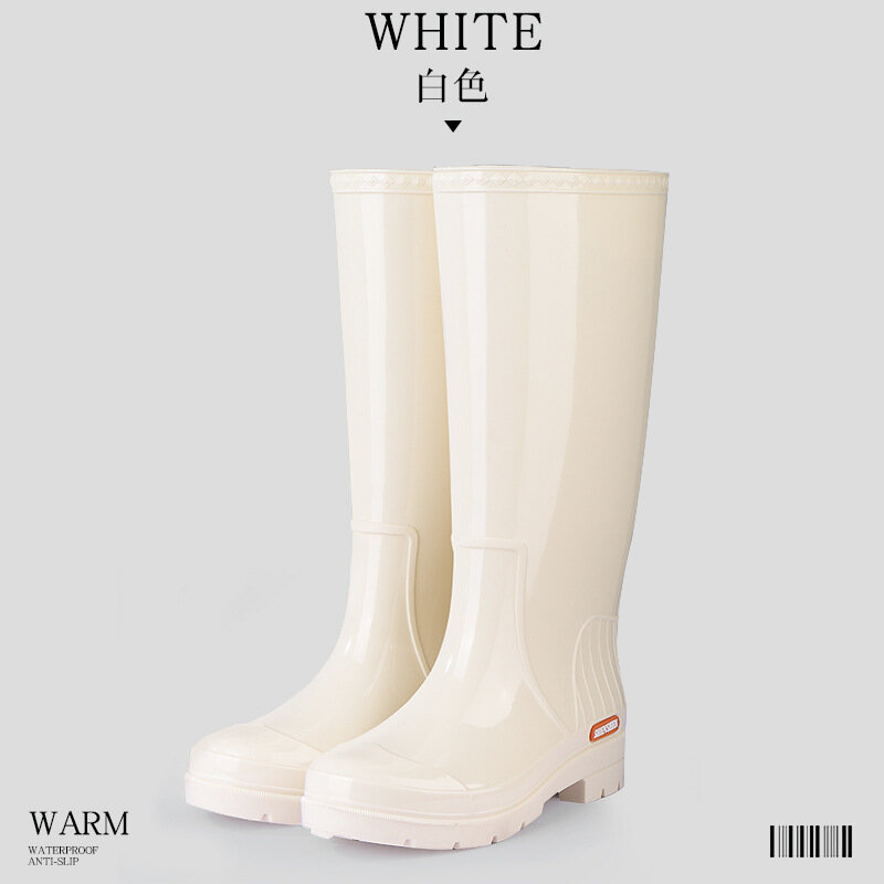 Модные женские резиновые сапоги, высокие водонепроницаемые туфли, высокие сапоги, нескользящая кухонная обувь, обувь для мойки автомобилей, износостойкие резиновые сапоги. Размер обуви. EU:39