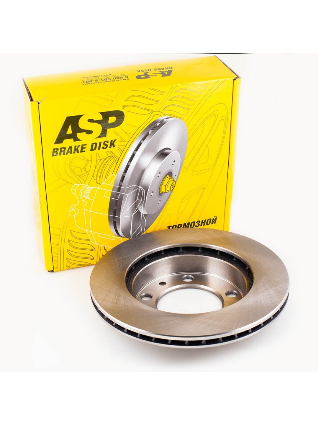 Диск тормозной для а/м ГАЗ 2217 "Соболь" "ASP"