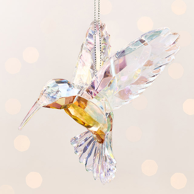 Елочная игрушка Птичка Colibri De Cristal 11 см, подвеска, Forest Market, 200198