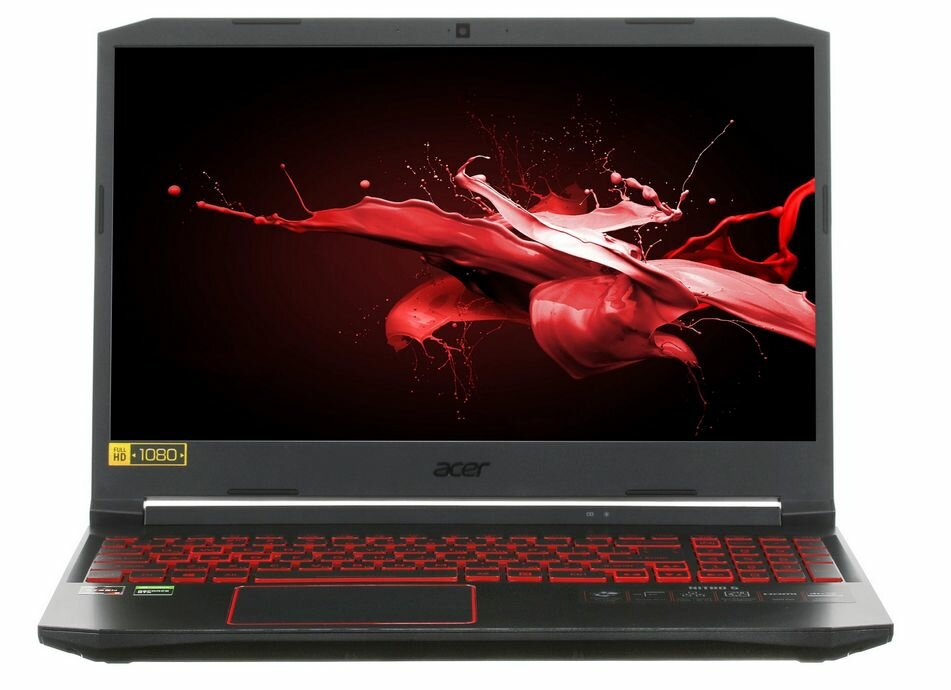 15,6" Ноутбук Acer Nitro 5 AN515-44-R81W (NH. Q9HER.003) черный - 1920x1080, IPS, AMD Ryzen 5 4600H, ядра: 6 x 3 ГГц, 8 ГБ, SSD 256 ГБ, NVIDIA GeForce GTX 1650 Ti (4 ГБ), W10Pro