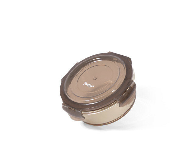 6528 FISSMAN Контейнер с пластиковой крышкой 13x5 см / 400 мл (стекло)