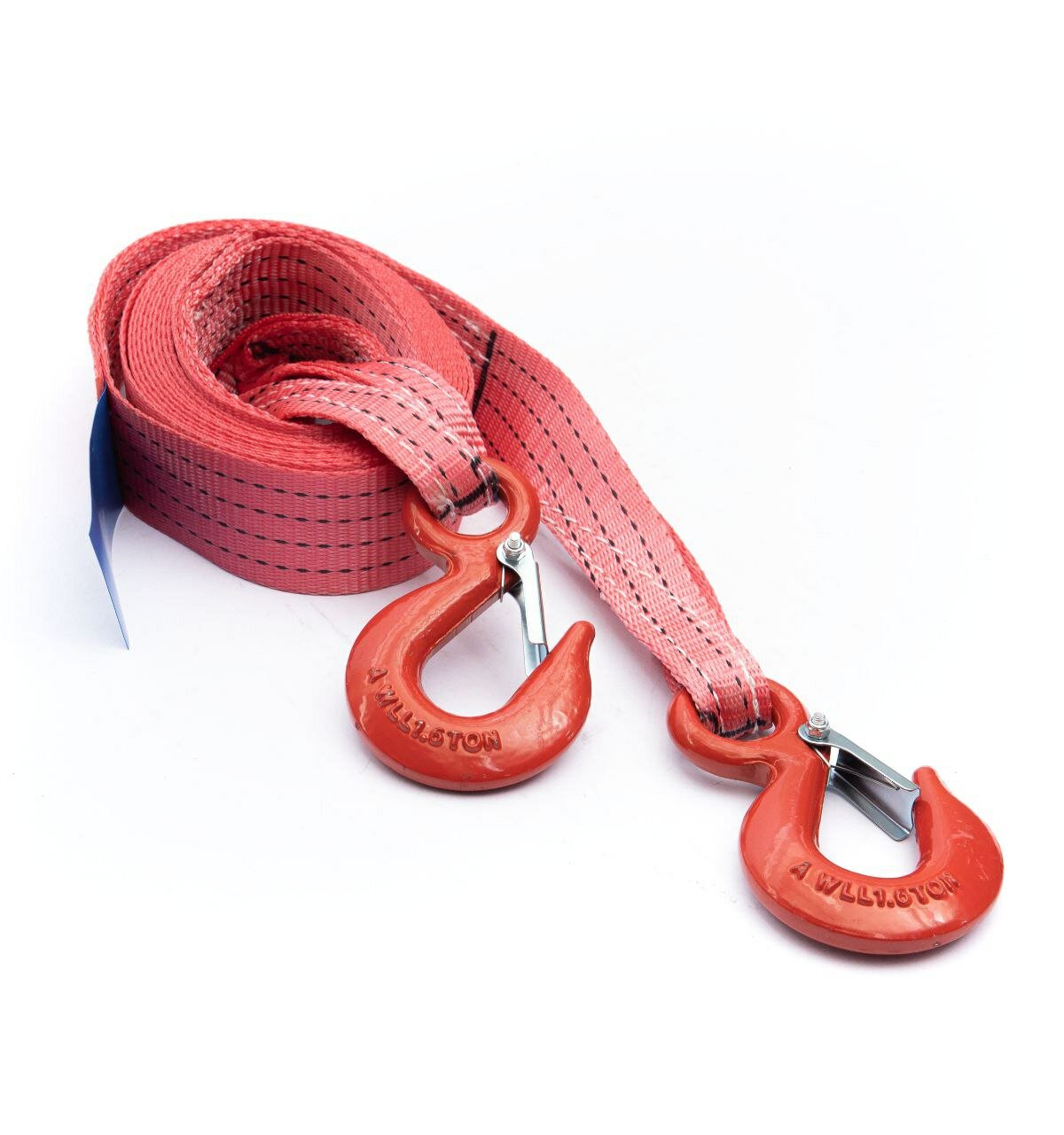 Трос буксировочный 7 тн (5000) Лента для стяжных ремней 50 мм / 3000 DAN (красная) крюки 320А 0,75 т