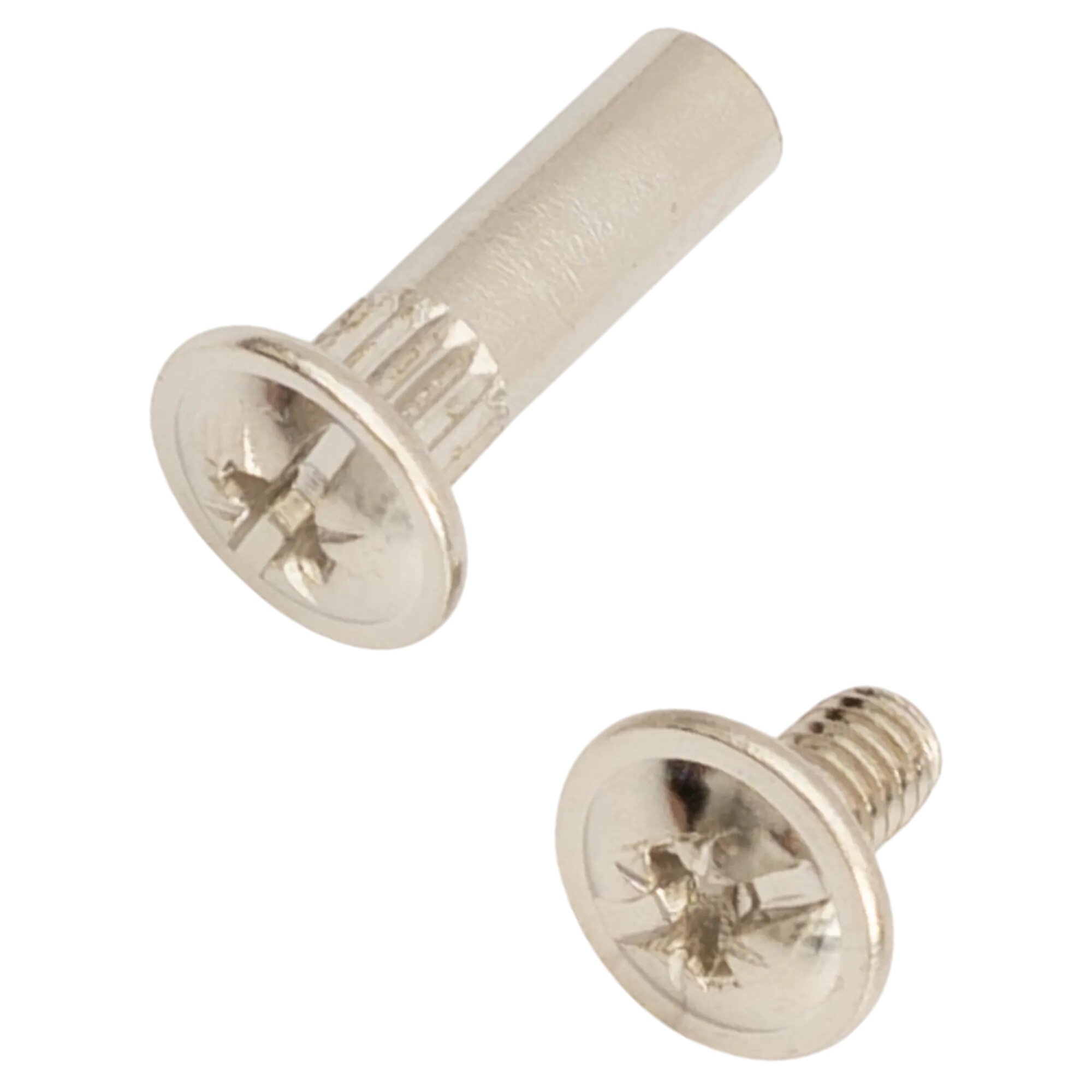 Стяжка межсекционная 4x16 мм из стали серебристого цвета набор из 4 шт для конструкций