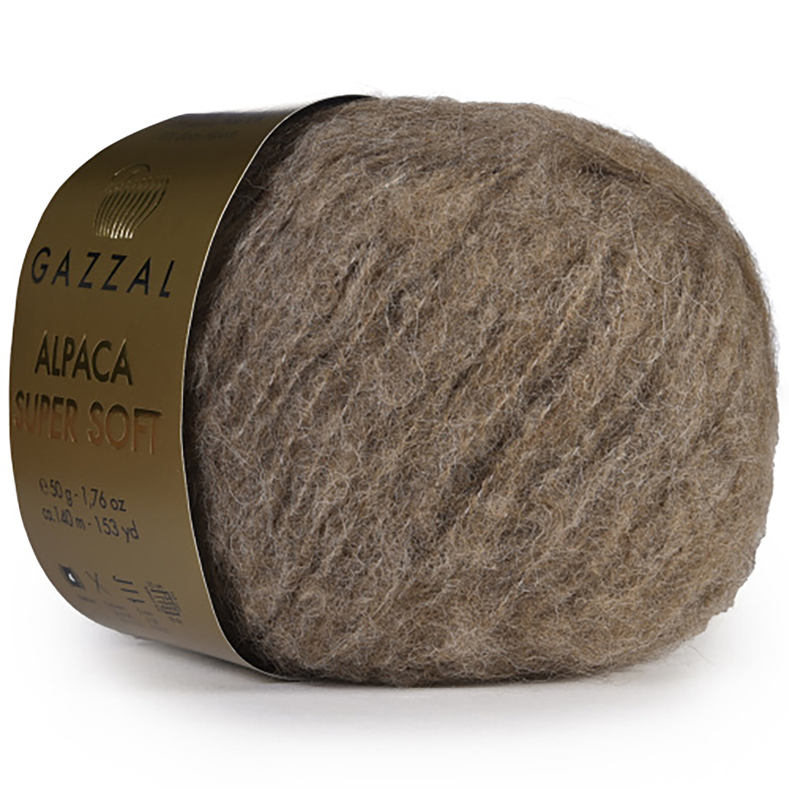 1 Моток, Gazzal Alpaca Super Soft, 17% Супервош шерсть мериноса, 70% Беби Альпака, 13% Полиамид, / 50 гр. - 140 м, Цвет-107