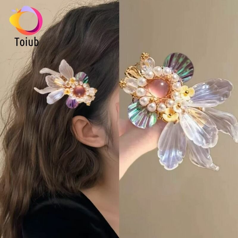 Набор заколок для волос в виде золотой рыбки из 2шт