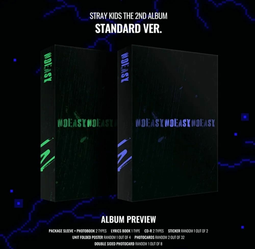 Stray Kids Noeasy (Случайная версия) 2-й альбом Абсолютно новый неоткрытый