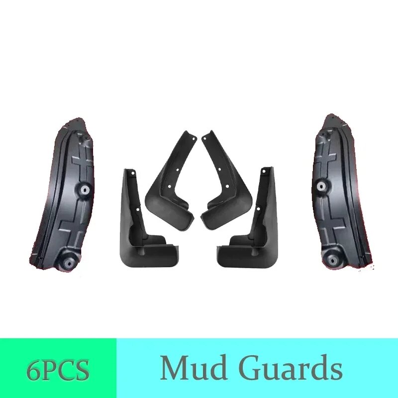 Автомобильные брызговики для Toyota Highlander XU70 Crown Kluger 2020-2025, антифриз, 6PCS