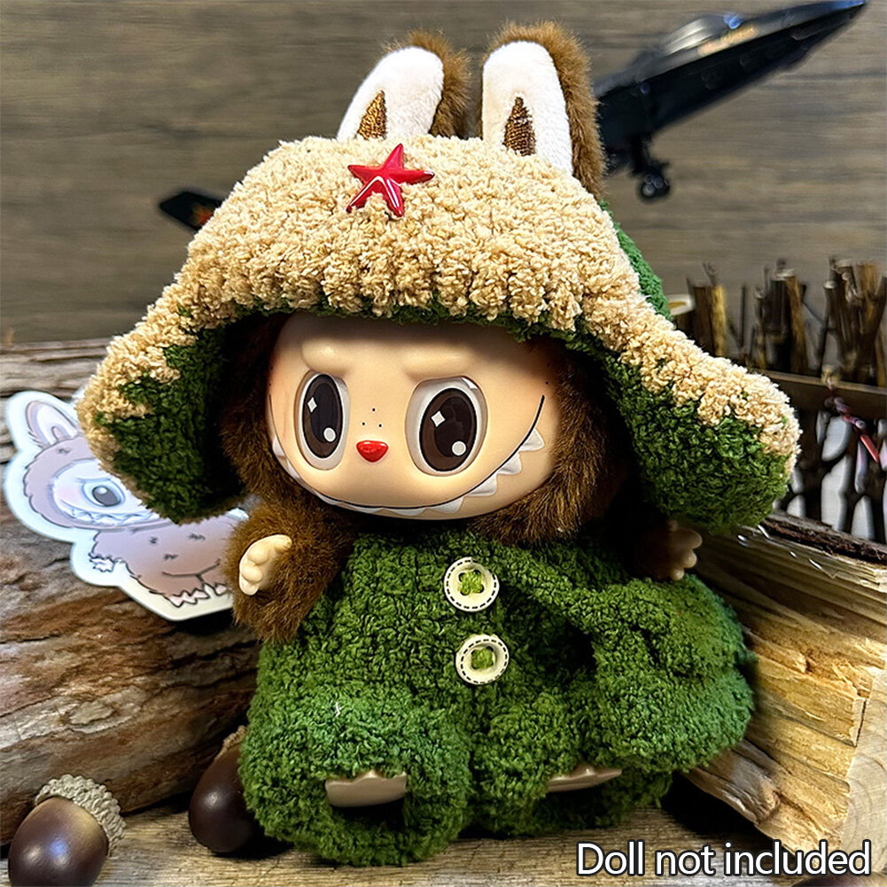 Милая мини-кукольная одежда для кукол Лабубу 17 см, платье и брюки, Без куклы