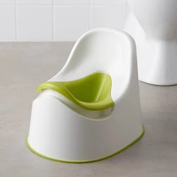 IKEA Горшок бело-зеленый