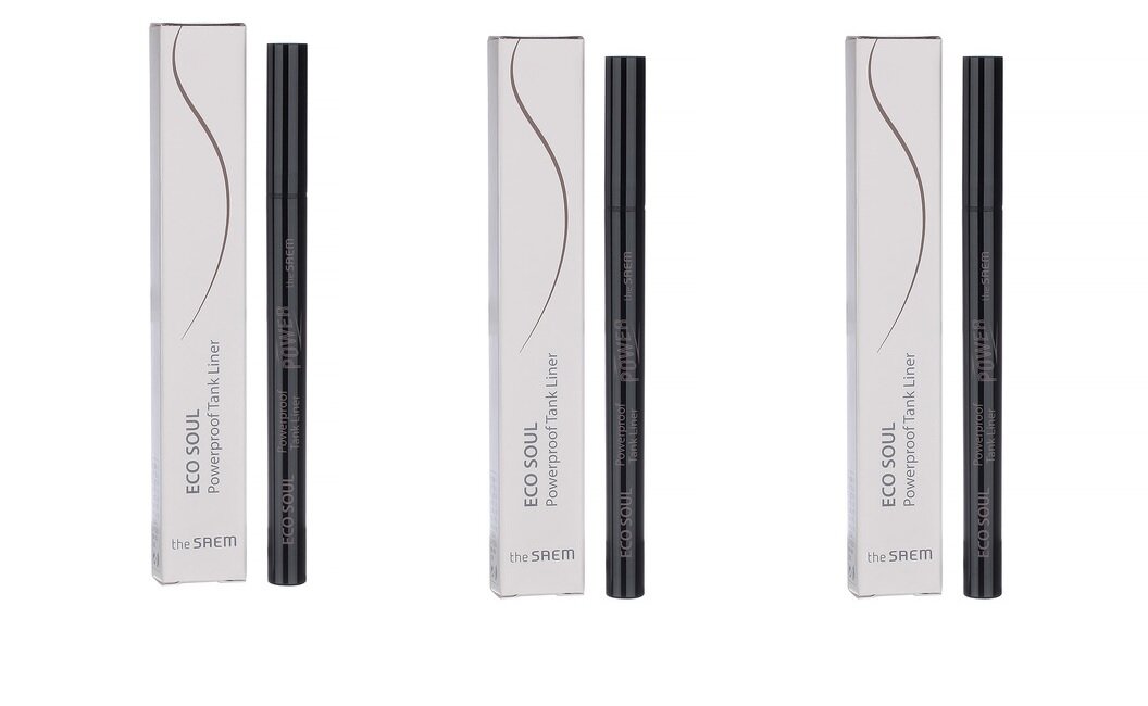 Подводка Sung bo Cleamy для глаз Eco Soul Power-proof Tank Liner 02 Brown 0,6мл, 3 шт