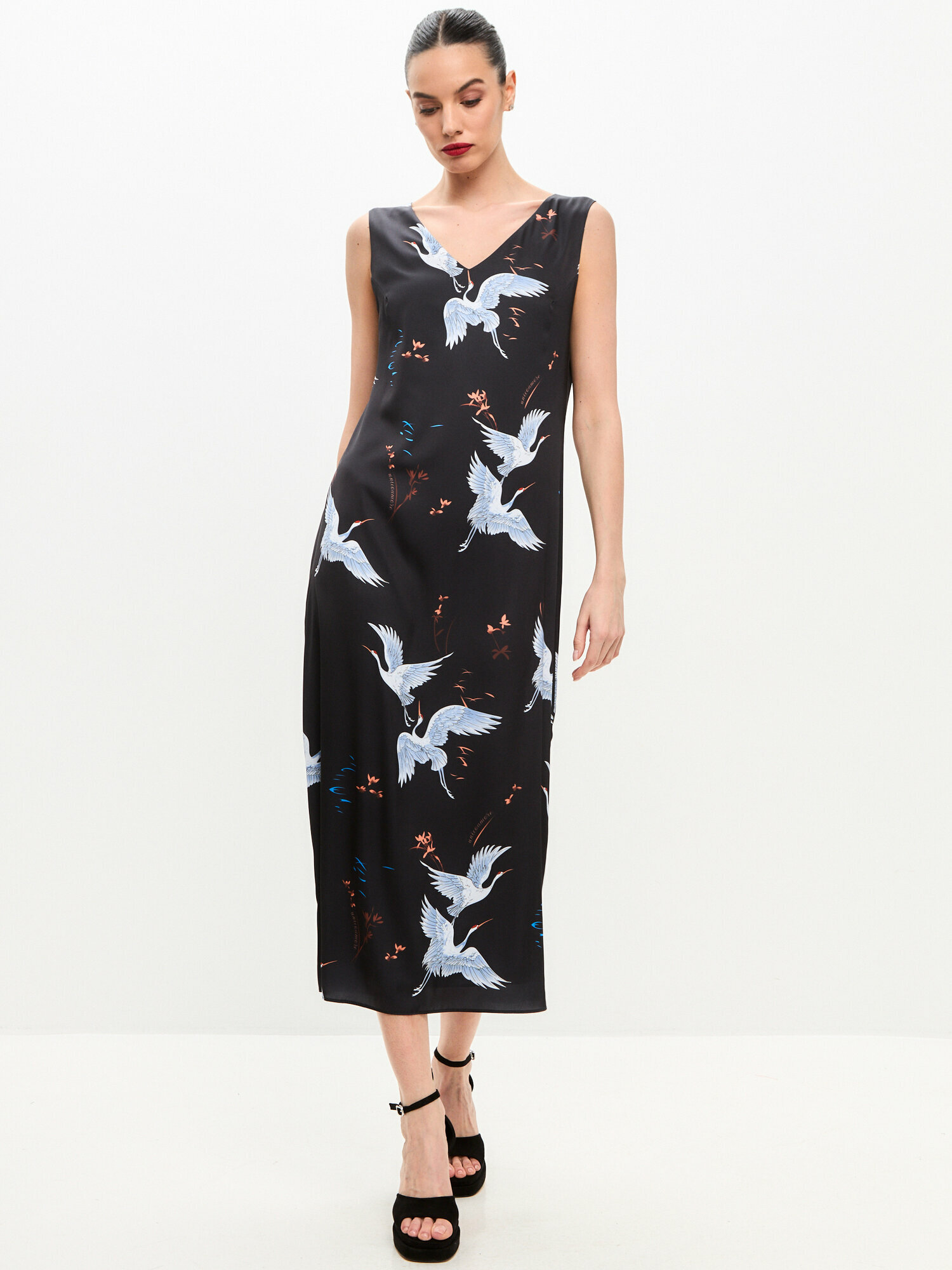 Платье шелковое двойное Ksenia