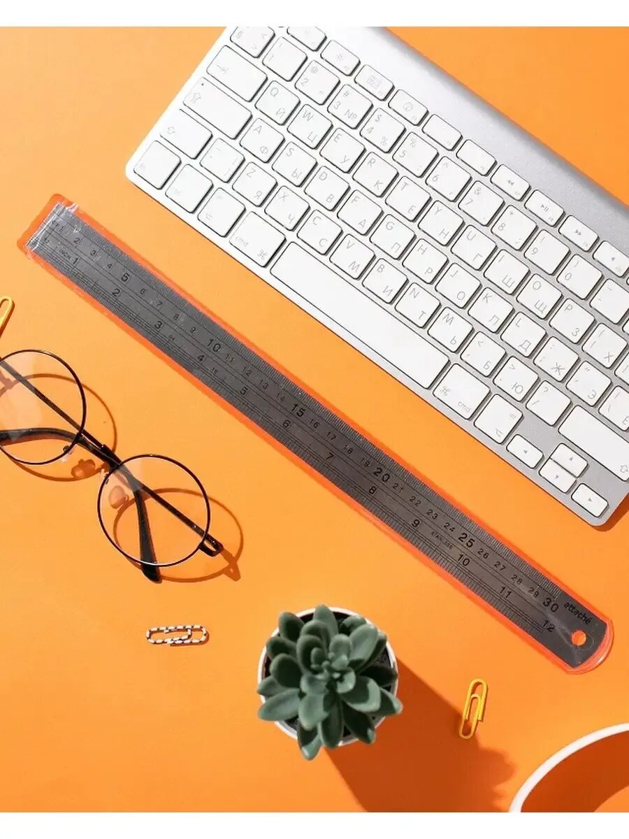 Линейка 60 см, металлическая