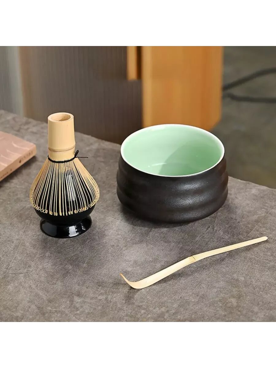 Набор для приготовления Матча чая 4 в 1: чаша Тяван