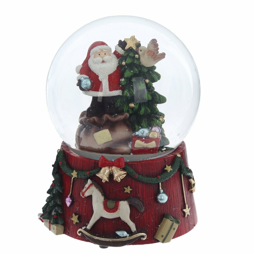 Снежный шар Дед Мороз (ключ, муз), 9,5х9,5х14 см KSM-824845