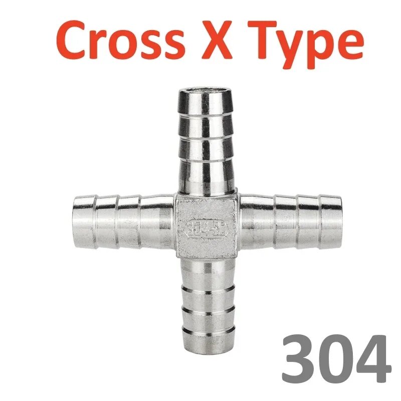 Фитинги для труб из нержавеющей стали 304 8mm, X 4 WAY (Cross)