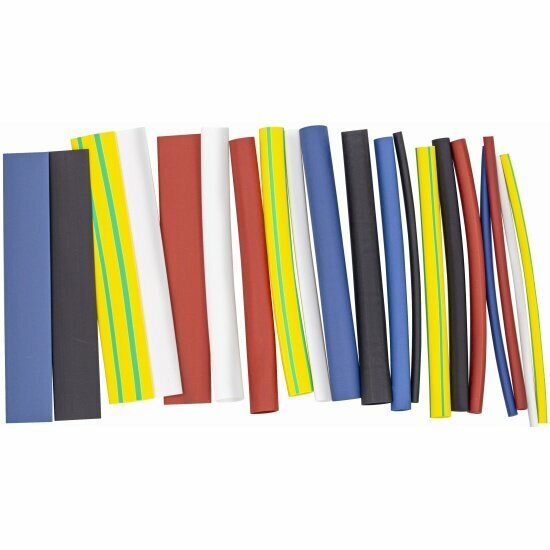 Very Трубки термоусаживаемые ТТУ, набор 2/1, 4/2, 6/3, 8/4 Ж, З, С, К, Ч, Б, 20x8 см, (уп.) 00-1-811