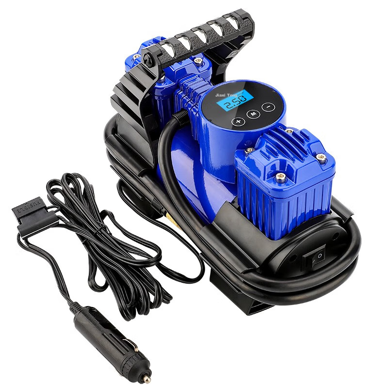 Jiashide 0377-A Dual-Cylinder Digital Car Air Pump, Tire Inflator, Preset Tire Pressure, Automatic Start-Stop