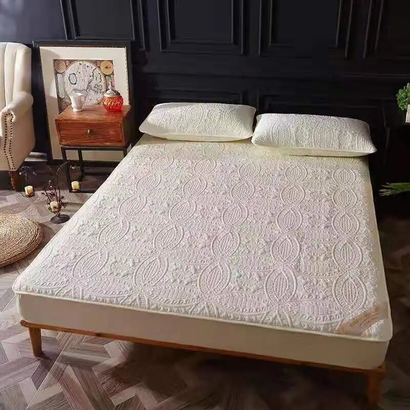 Наматрасник mtuove водонепроницаемый стеганый, Beige, 180x200x30cm