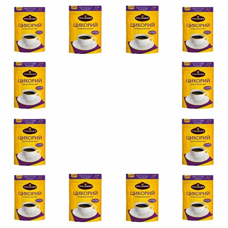 Традиция Цикорий натуральный гранулированный, 75 гр, 12 уп в коробке