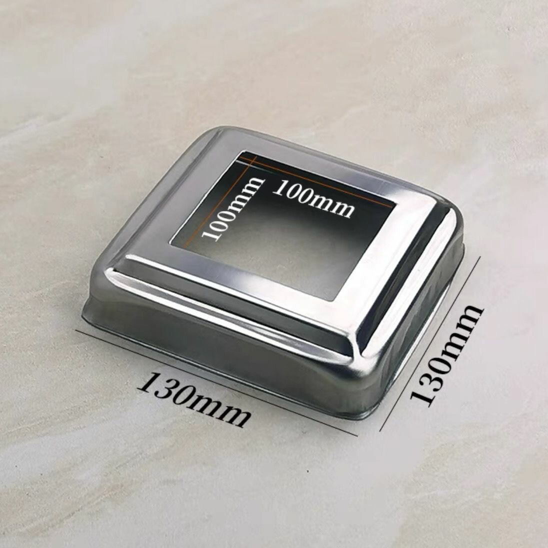 Нержавеющая сталь 304 Комплектующие для сборки и установки перил, поручней и ограждений для кованых лестниц 10 штук(100x100mm)