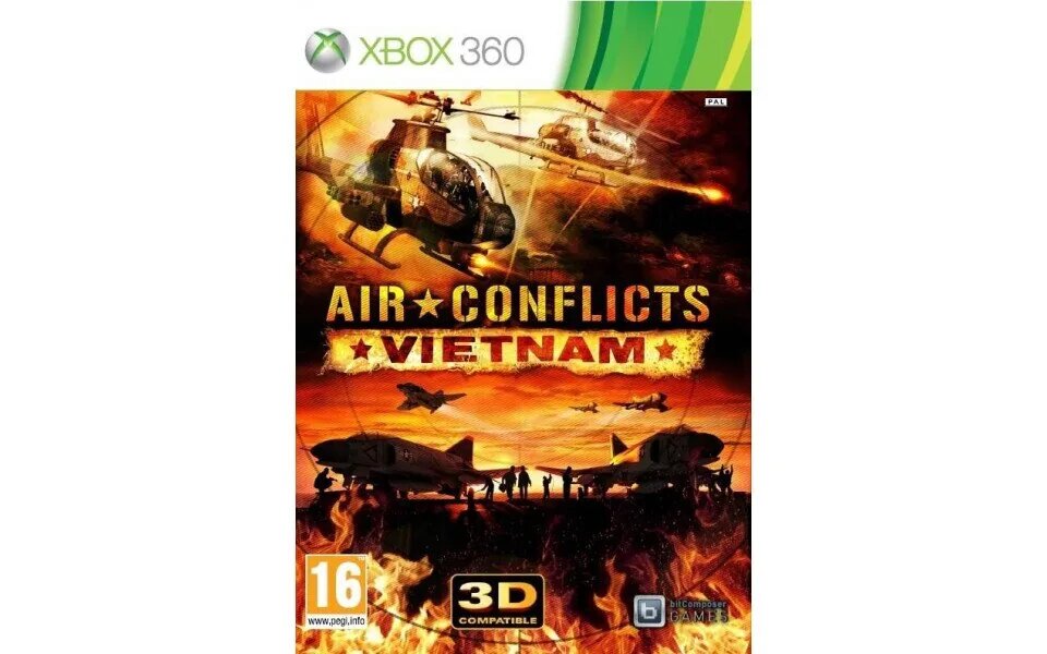 Диск с игрой Air Conflicts Vietnam для X-Box 360 (русские субтитры) прошивка LT 3.0