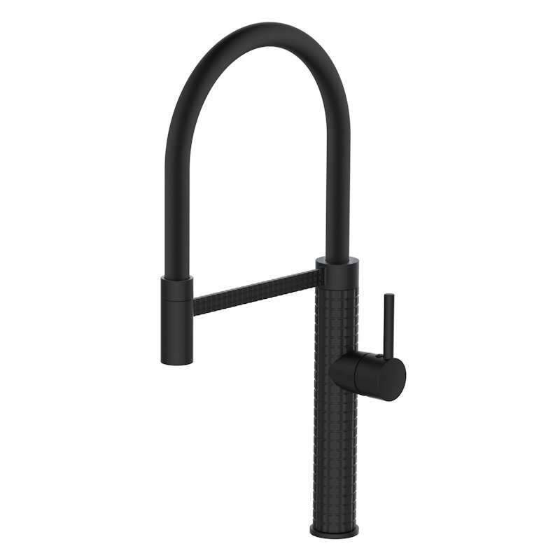 Смеситель для кухни с гибким изливом Esko Kitchen K51B, черный