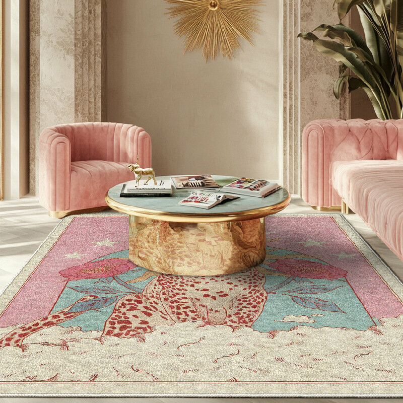 Ретро-американский нескользящий ковер, который можно стирать в машине, 120х180 см