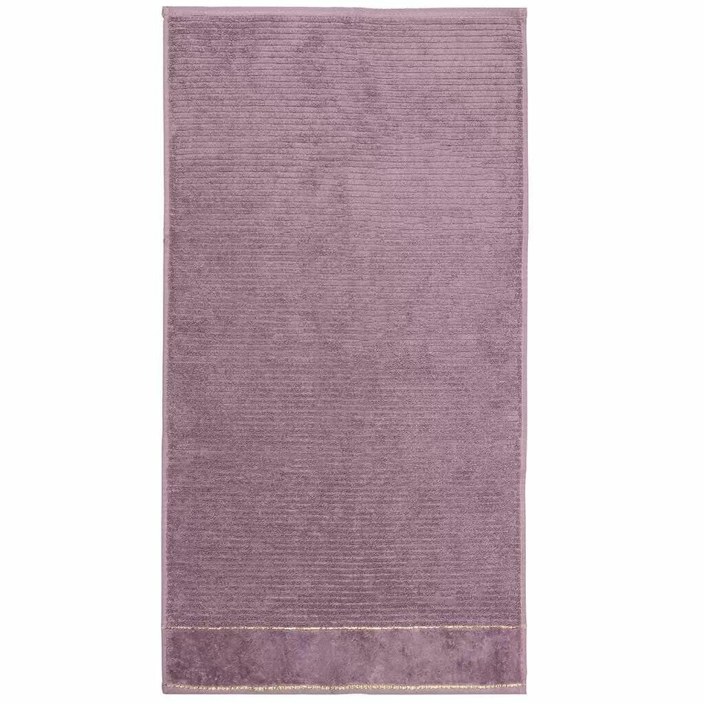 Банное полотенце КНР "Оксфорд", 50х90 см, 100% хлопок, 500 г/м2, пыльно-сиреневое, Узбекистан
