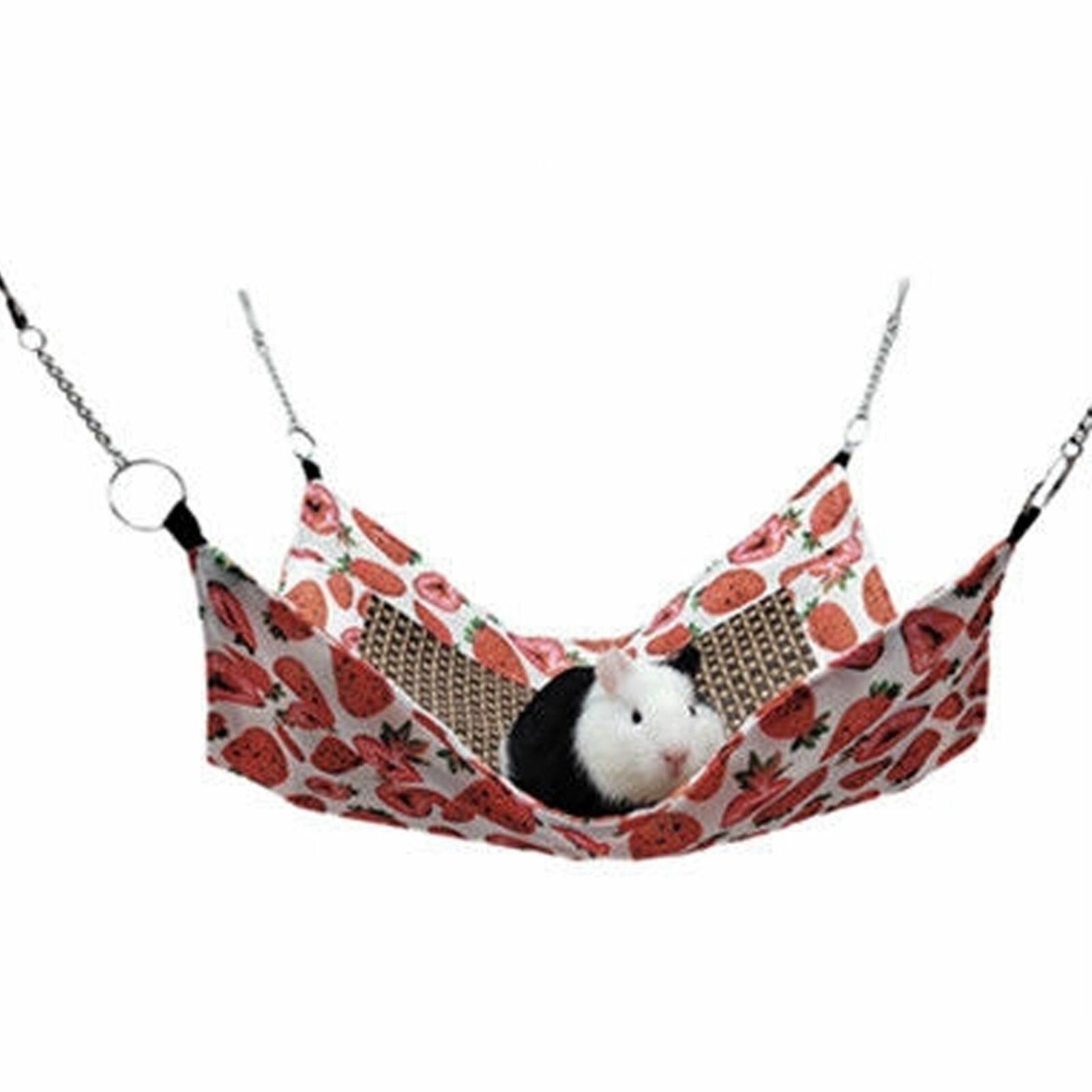 Охлаждающий коврик-гамак для мелких животных в клетку для хомяка, летний охлаждающий лежак для морской свинки, кролика, шиншиллы, грызуна, дизайн Клубника