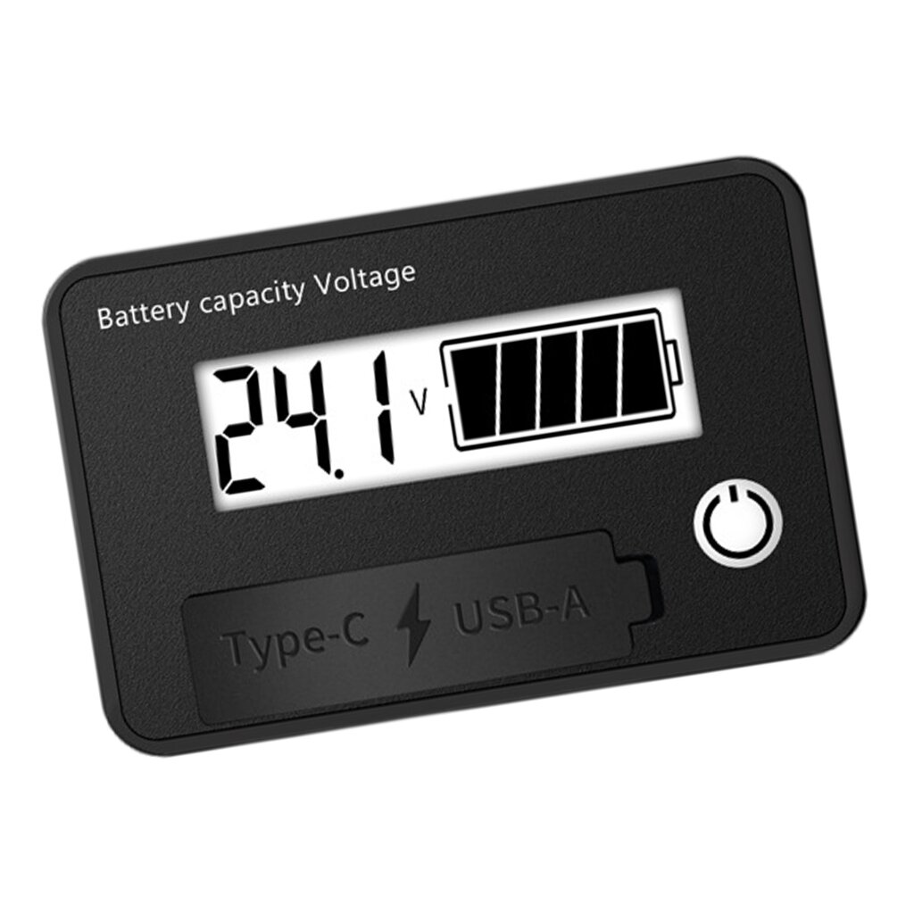 Мониторы аккумуляторных батарей 8-30 В, цифровой тестер емкости аккумуляторных батарей, индикатор уровня заряда автомобильного аккумулятора, индикатор заряда аккумуляторной батареи