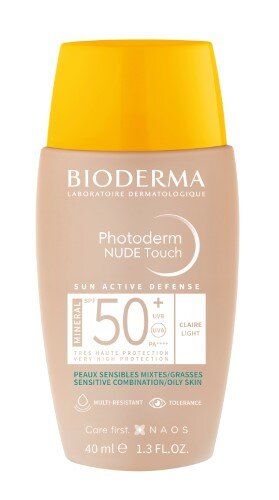 BIODERMA PHOTODERM NUDE TOUCH флюид солнцезащитный С тоном SPF 50+